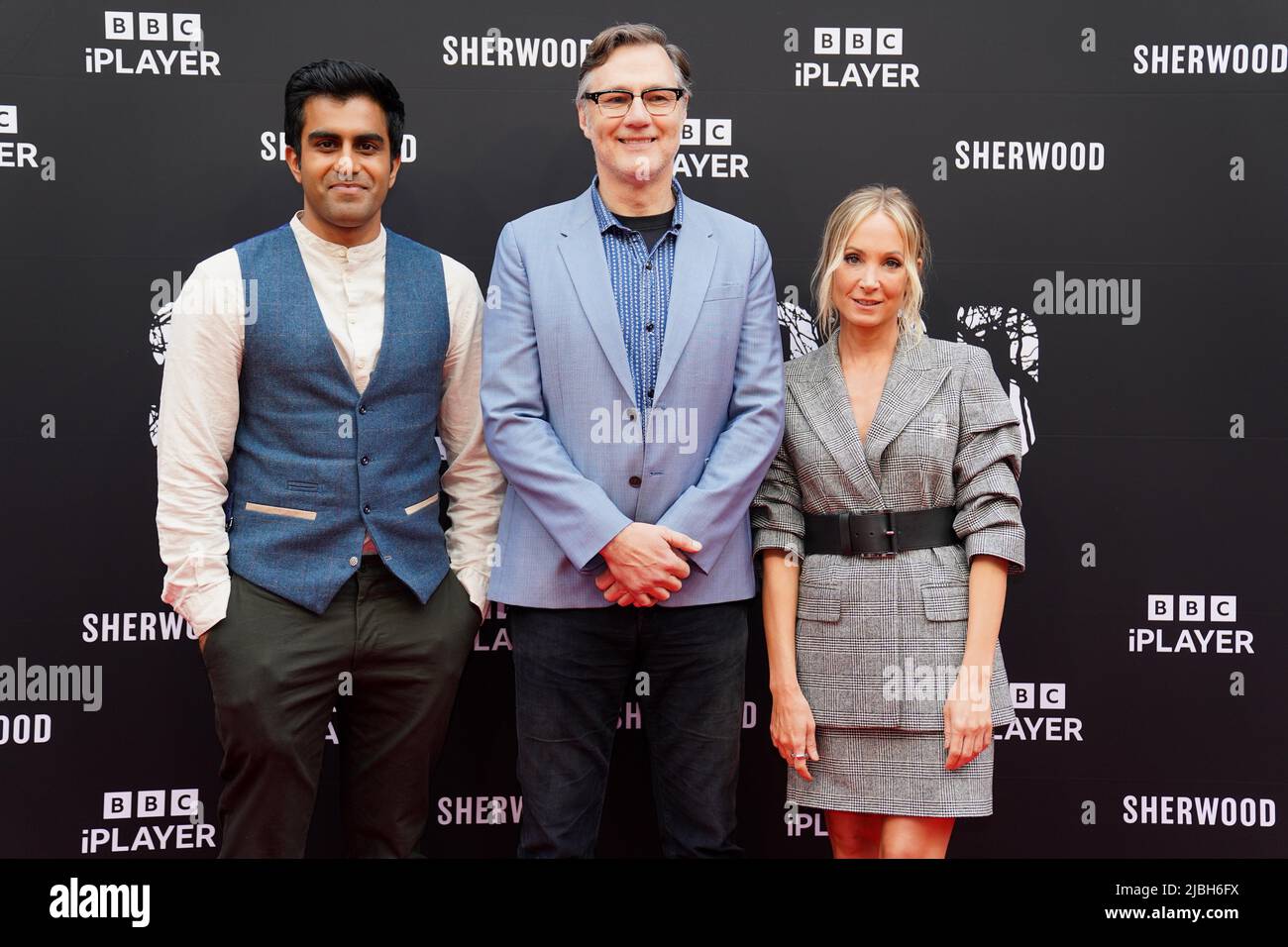 Bally Gill, David Morrissey and Joanne Froggatt attending the screening ...