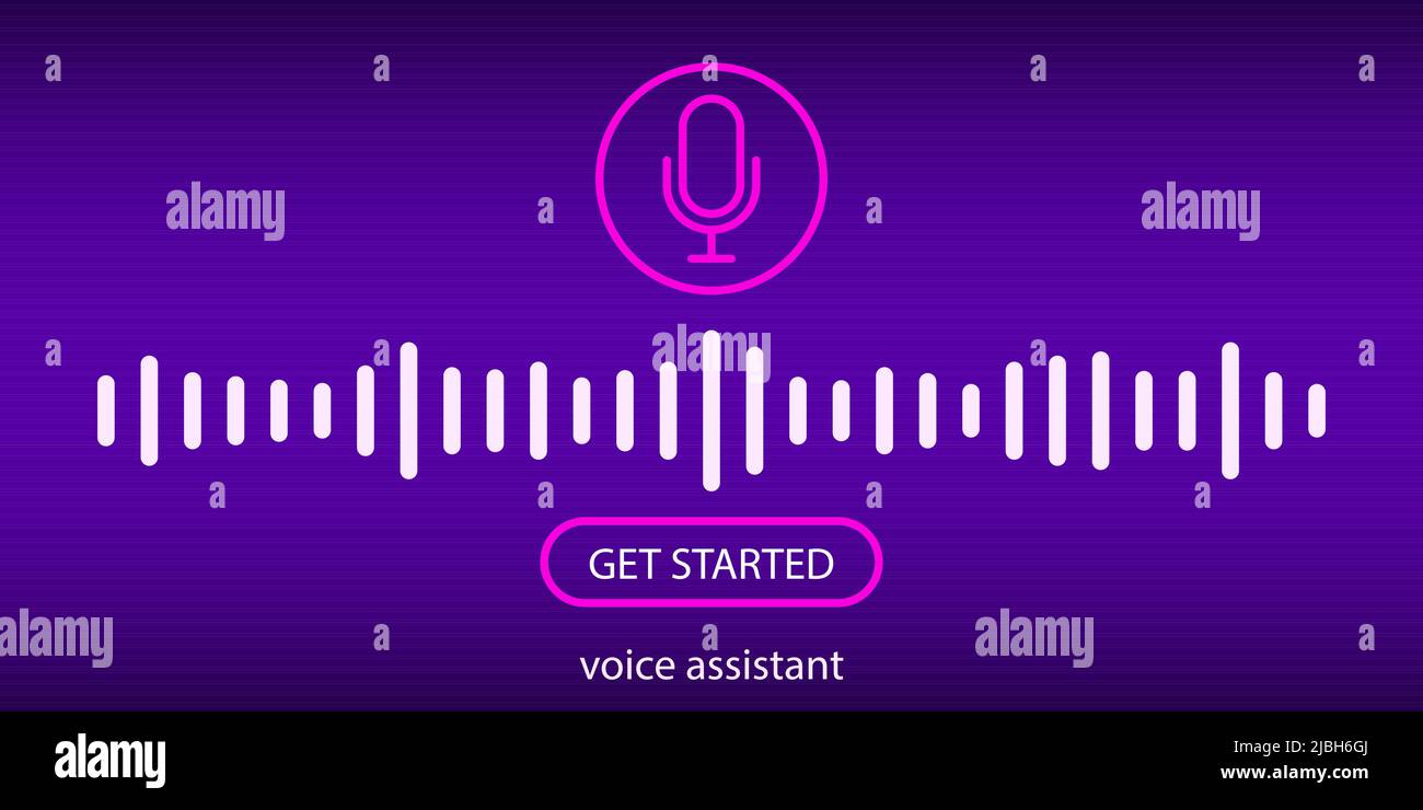 Voice assistant for office Stock Vector Images - Alamy