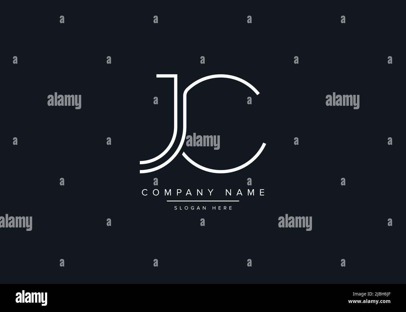 alphabet letters monogram icon logo JC Stock Vector Image & Art - Alamy