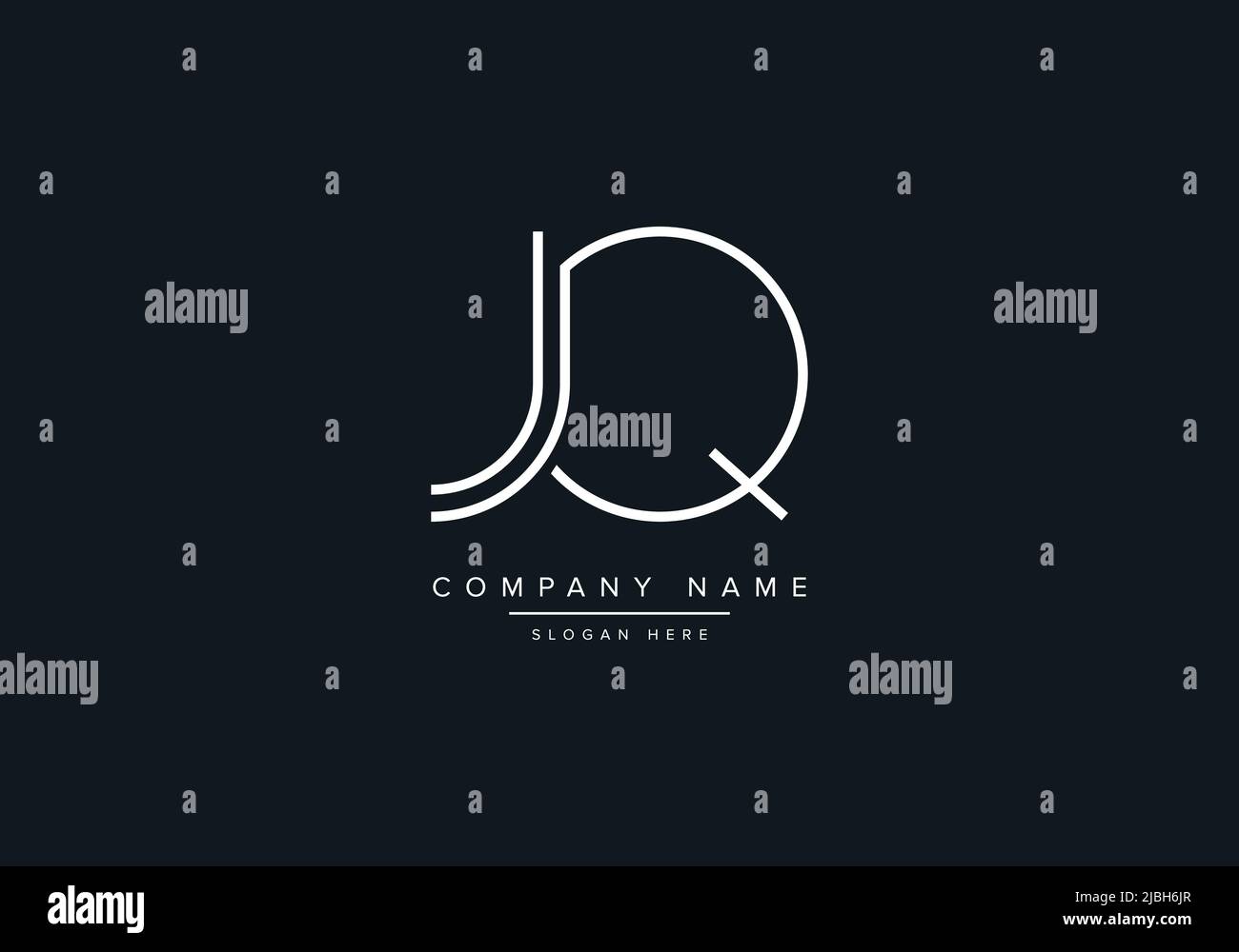 alphabet letters monogram icon logo JQ Stock Vector Image & Art - Alamy