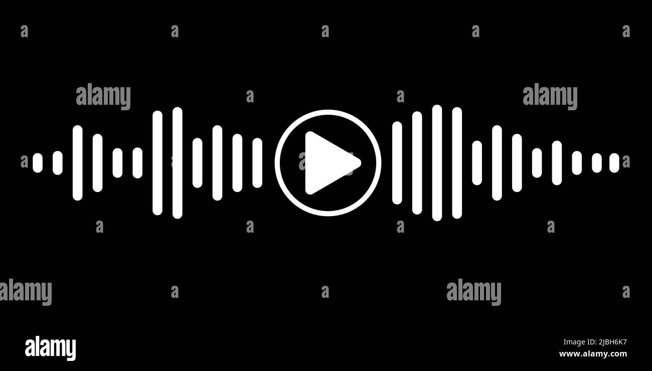 Voice messaging correspondence. Voice messages white sign icon with ...