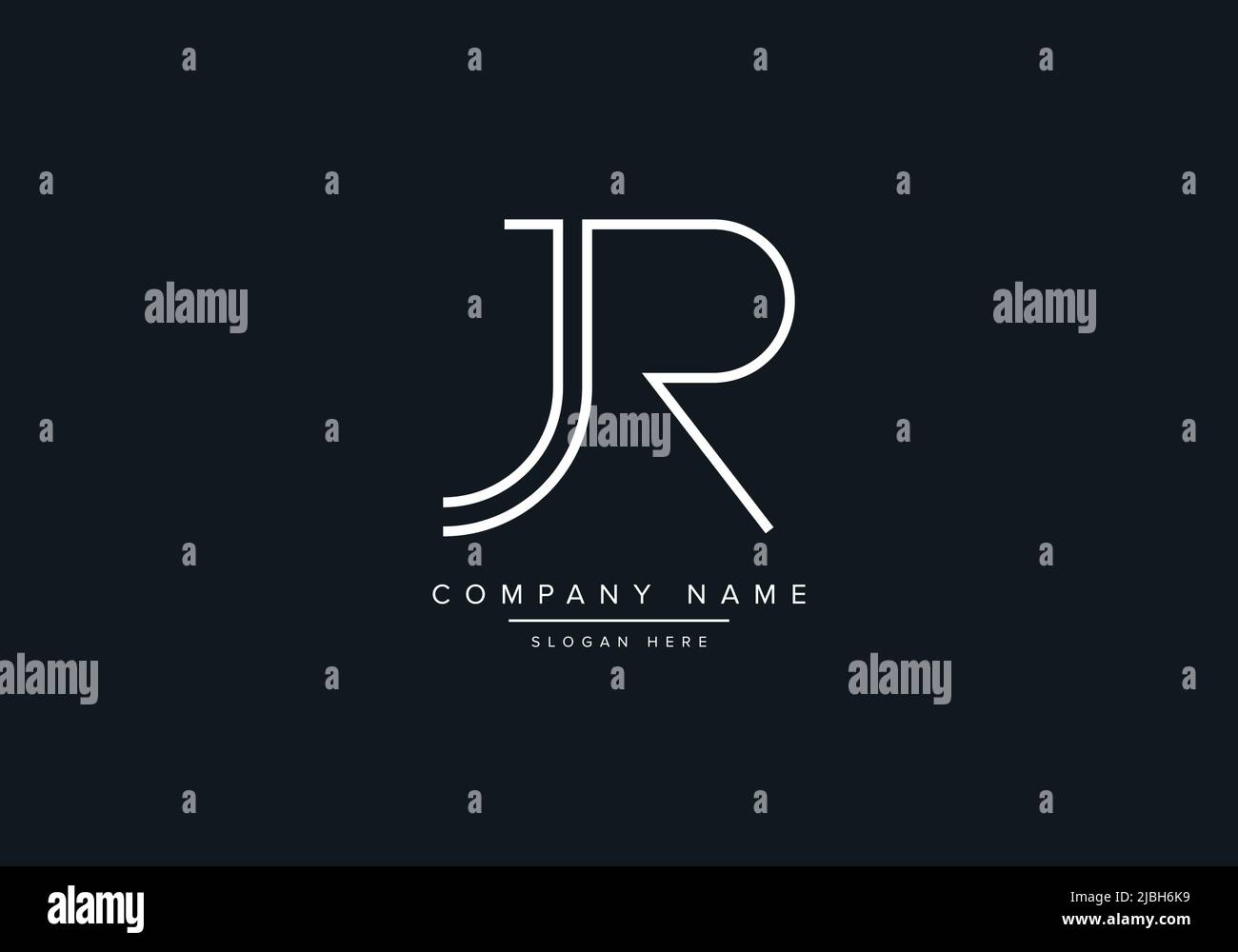 alphabet letters monogram icon logo JR Stock Vector Image & Art - Alamy