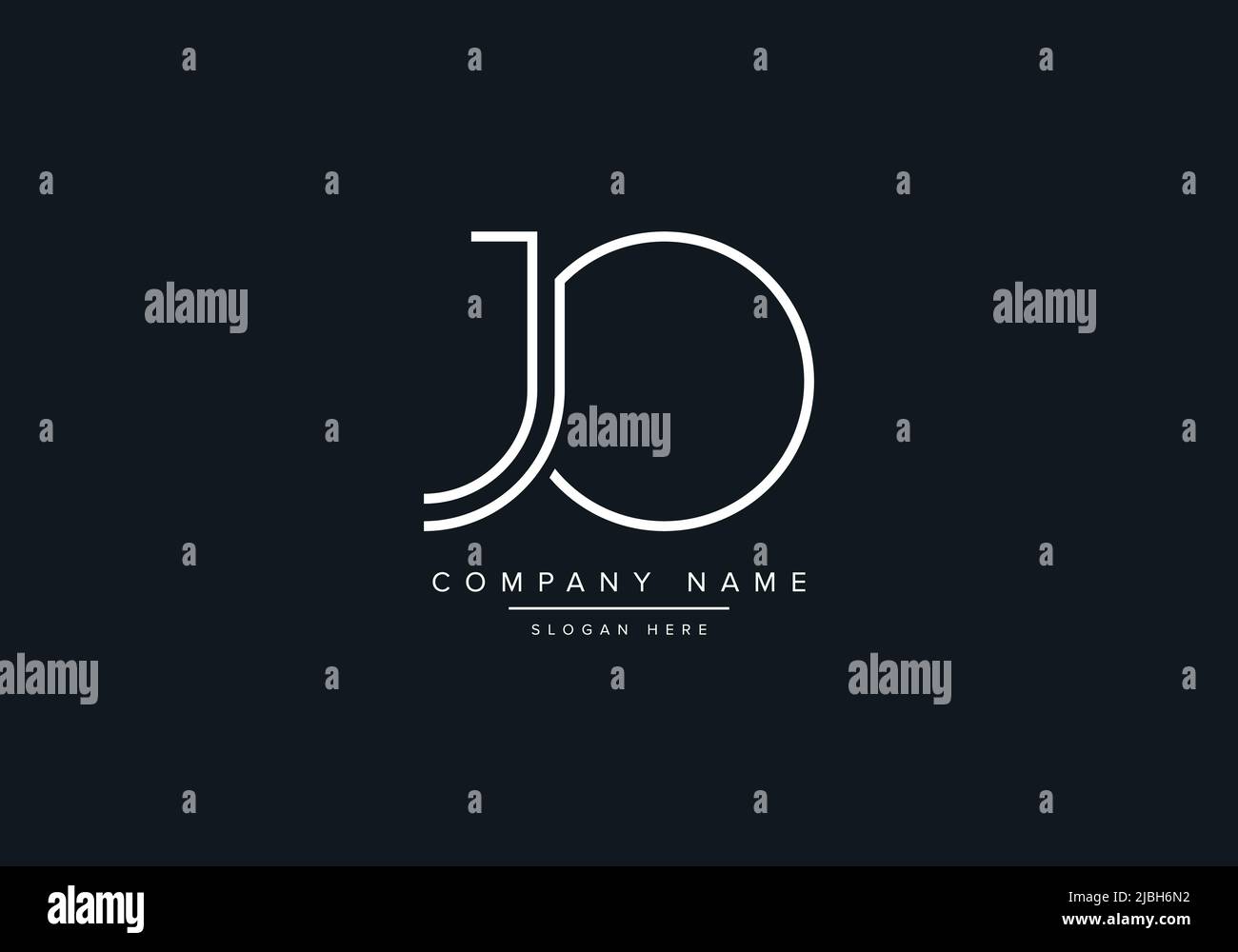 alphabet letters monogram icon logo JO Stock Vector Image & Art - Alamy