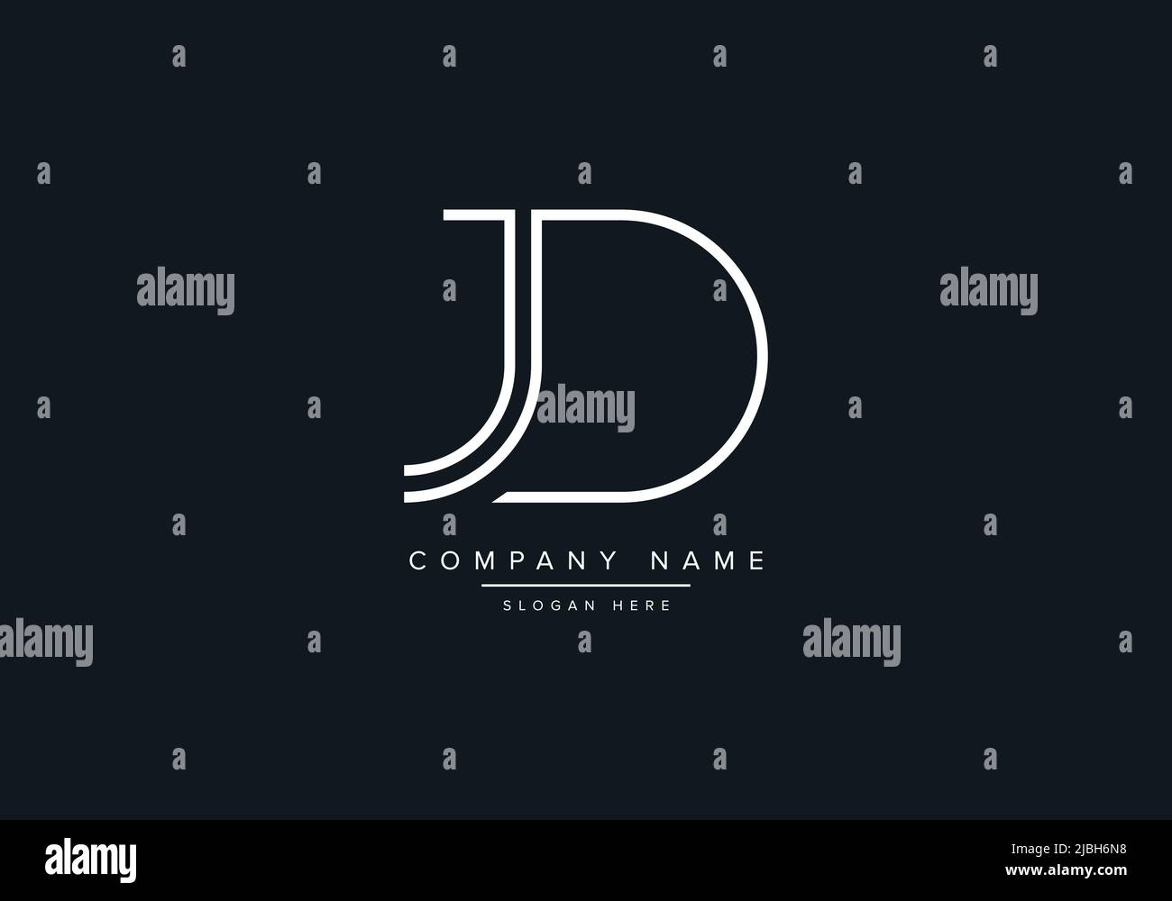 alphabet letters monogram icon logo JD Stock Vector Image & Art - Alamy