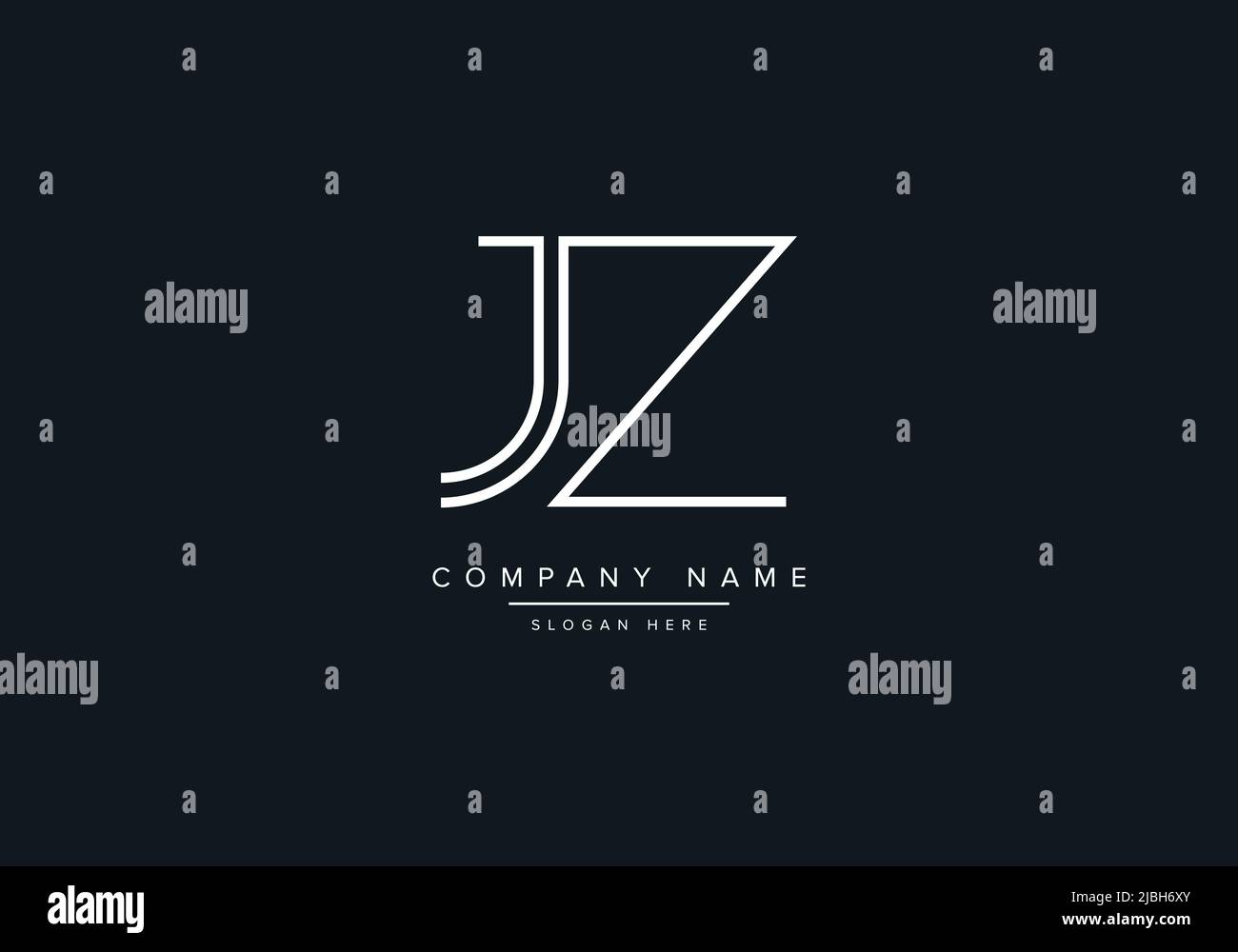 Jz logo design hi-res stock photography and images - Alamy