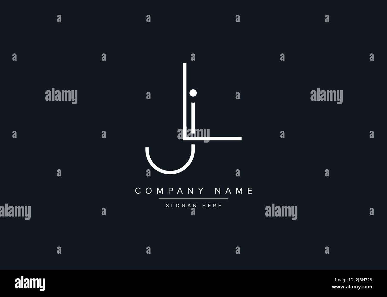 alphabet letters monogram icon logo JL Stock Vector Image & Art - Alamy