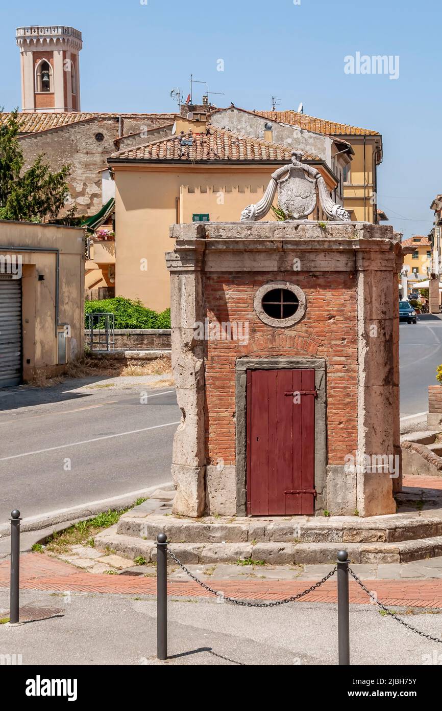 The ancient Fonte Granducale, monument in the center of Ponsacco, Pisa ...