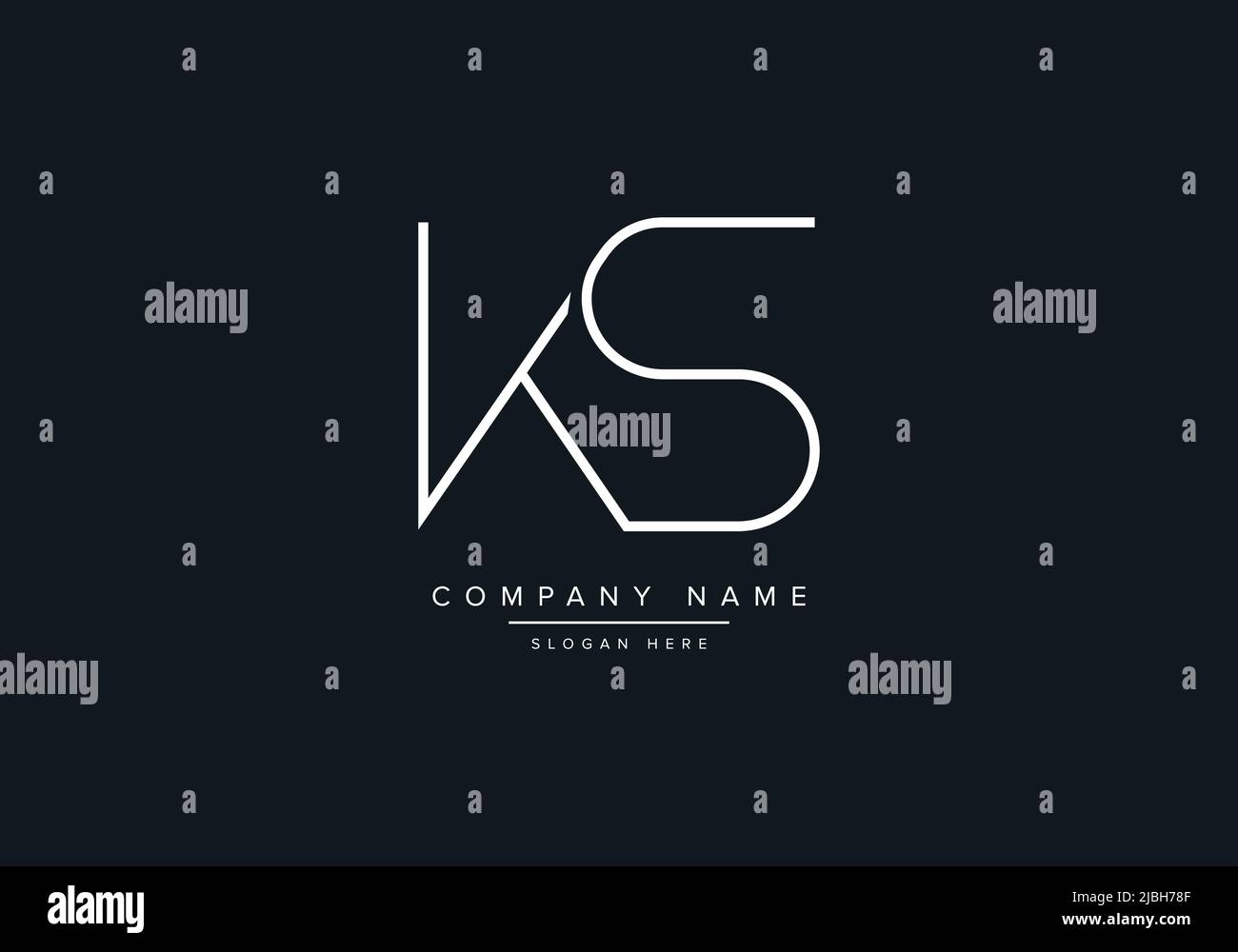 alphabet letters monogram icon logo KS Stock Vector Image & Art - Alamy