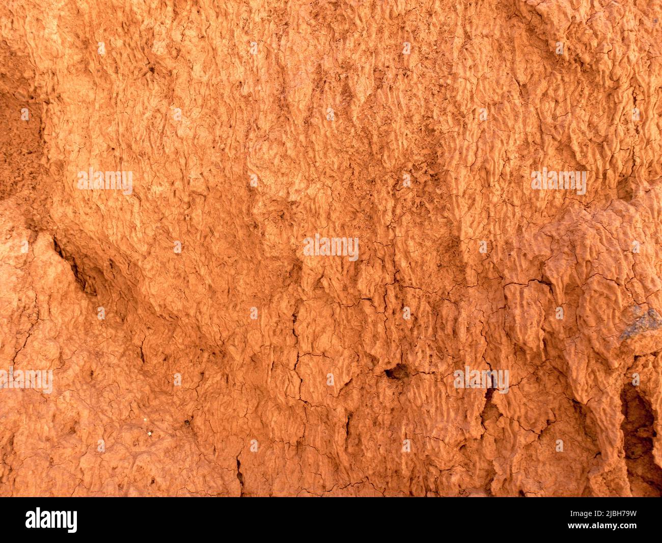 Texture of red clay. Natural natural patterns. Dry red background ...