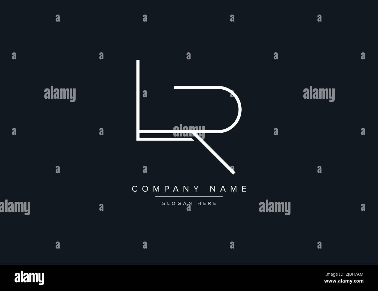 alphabet letters monogram icon logo LR Stock Vector Image & Art - Alamy