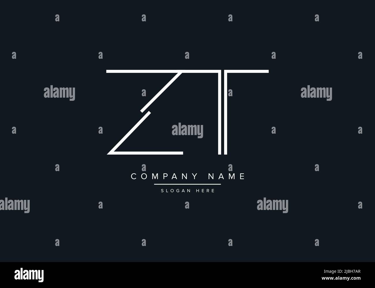 alphabet letters monogram icon logo ZT Stock Vector Image & Art - Alamy