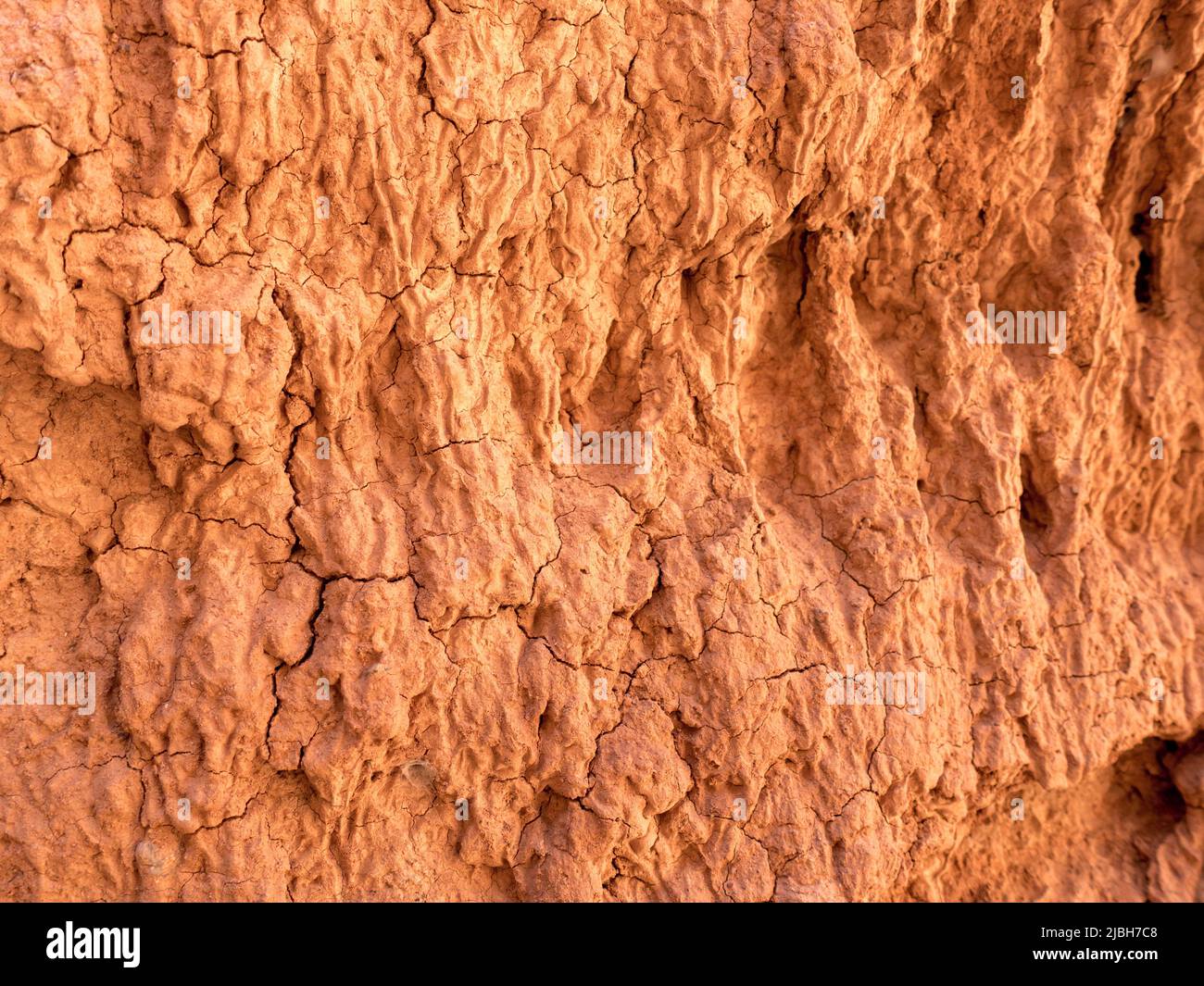 Texture of red clay. Natural natural patterns. Dry red background ...