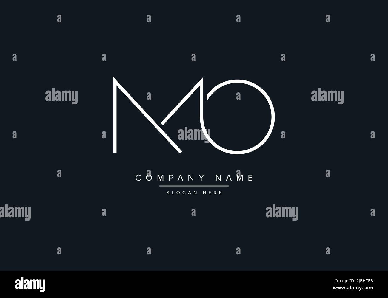 alphabet letters monogram icon logo MO Stock Vector Image & Art - Alamy