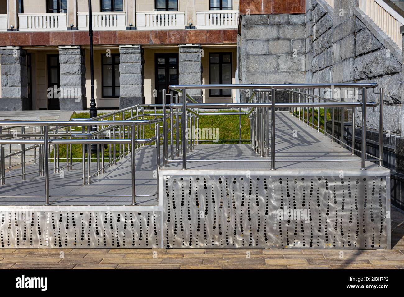 ramp designed for climbing to the upper floors Stock Photo - Alamy