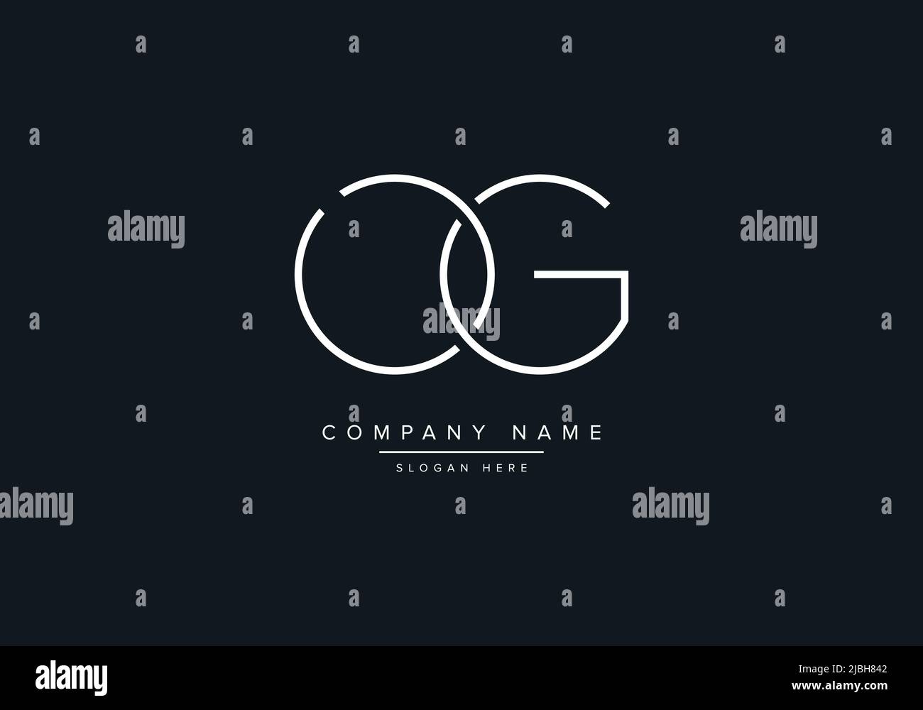 Og logo design hi-res stock photography and images - Alamy