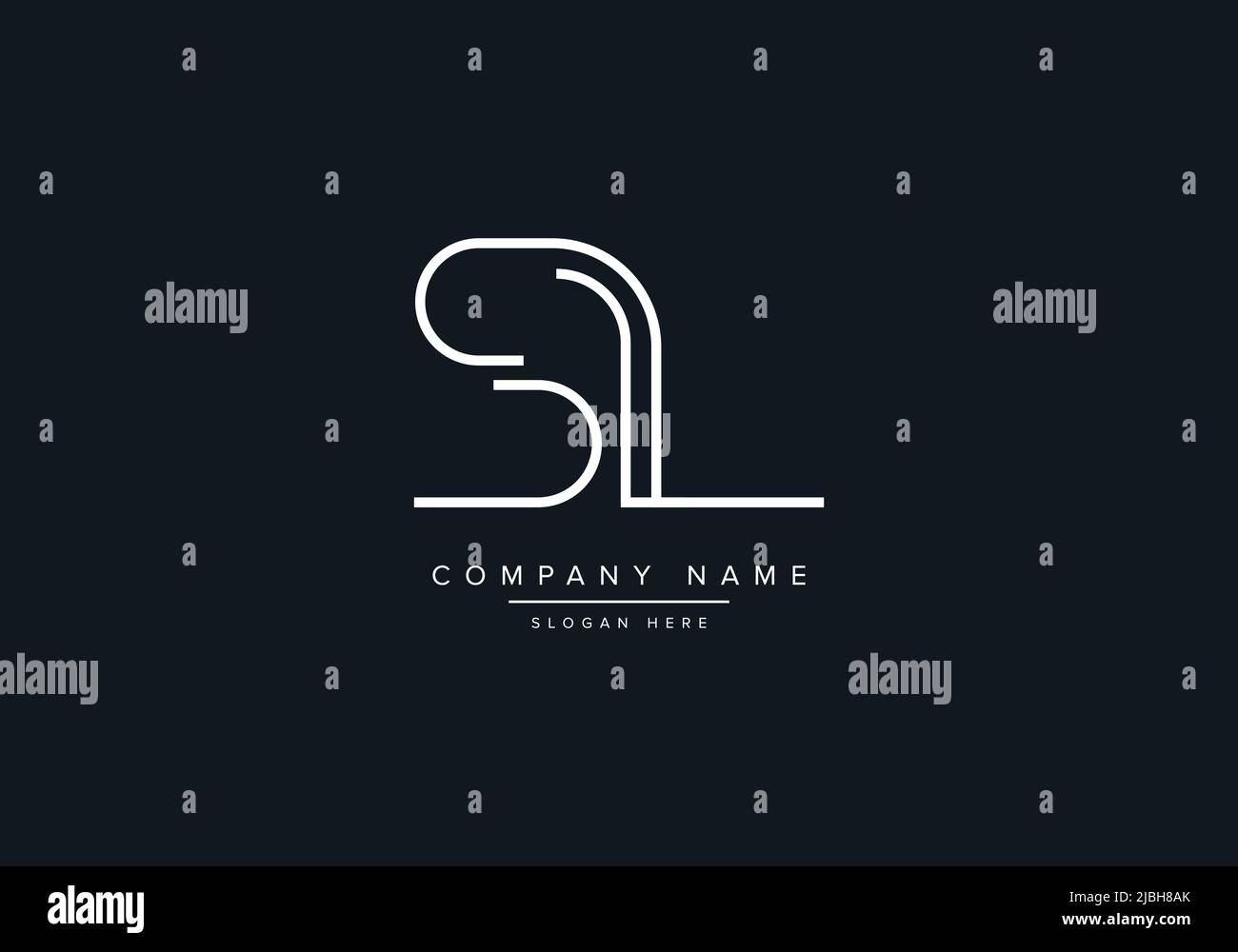 Sl logo design hi-res stock photography and images - Alamy