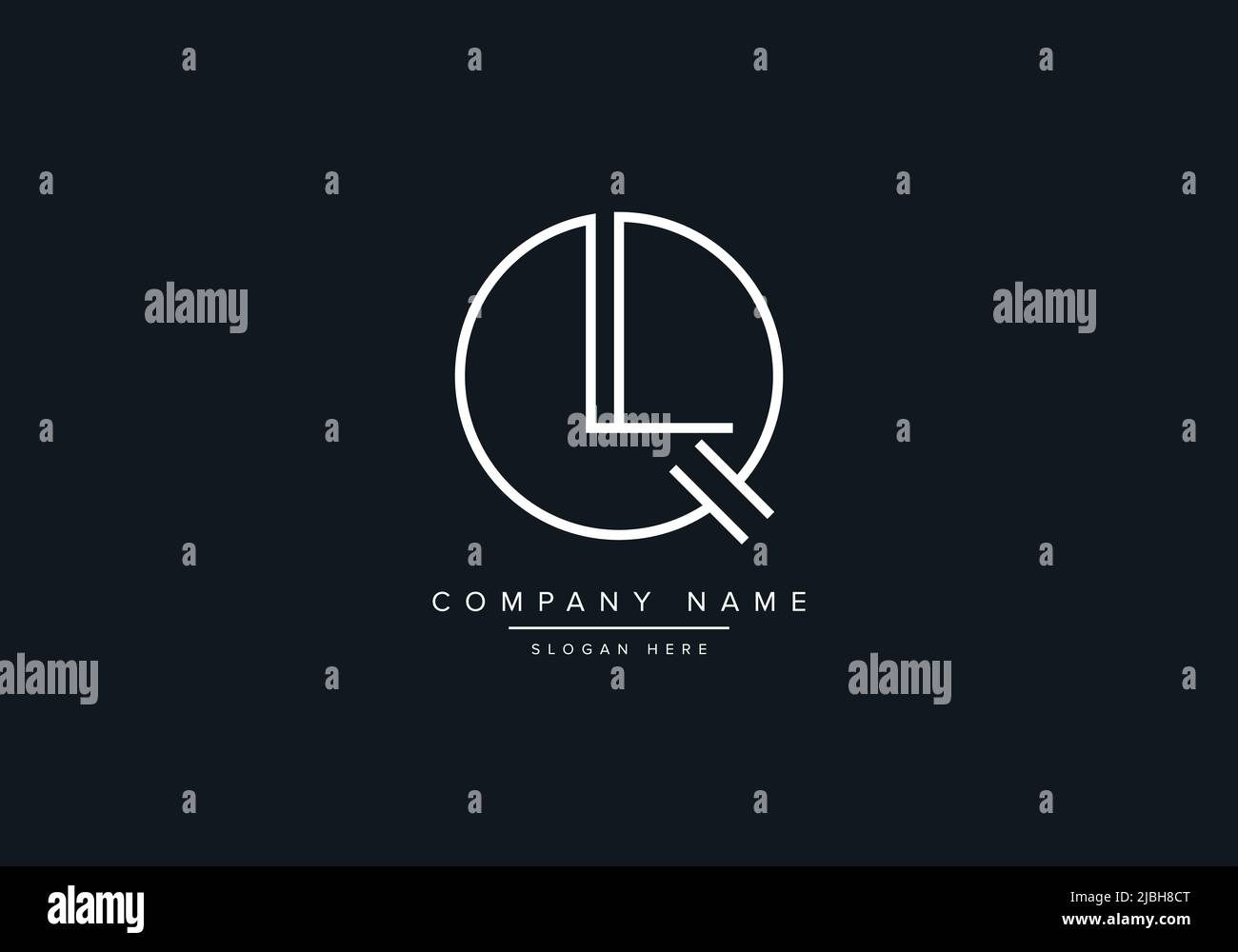 Creative Letters QL Logo Design Vector Template Stock Vector Image ...