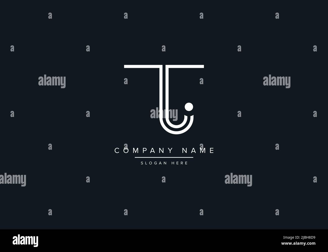 Creative Letters TI Logo Design Vector Template Stock Vector Image ...