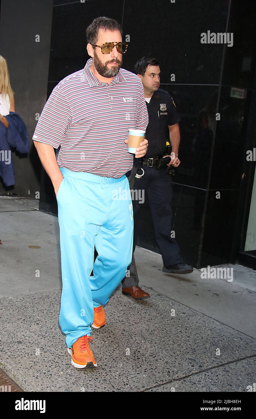 New York, NY, USA. 06th June, 2022. Adam Sandler seen at Good Morning ...