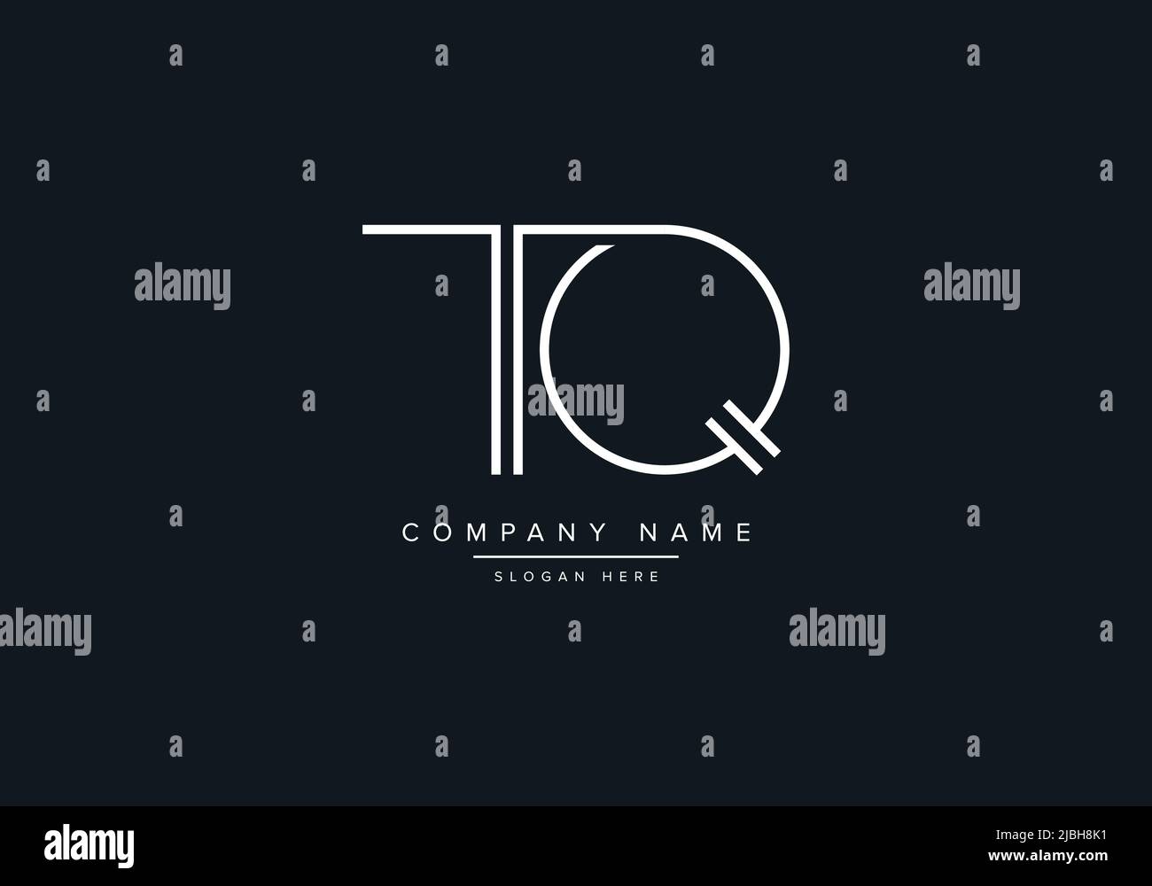 Tq logo design hi-res stock photography and images - Alamy