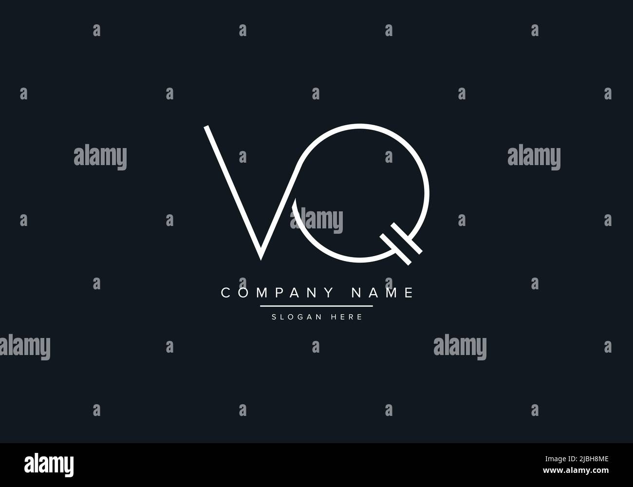 Creative Letters VQ Logo Design Vector Template Stock Vector Image & Art - Alamy