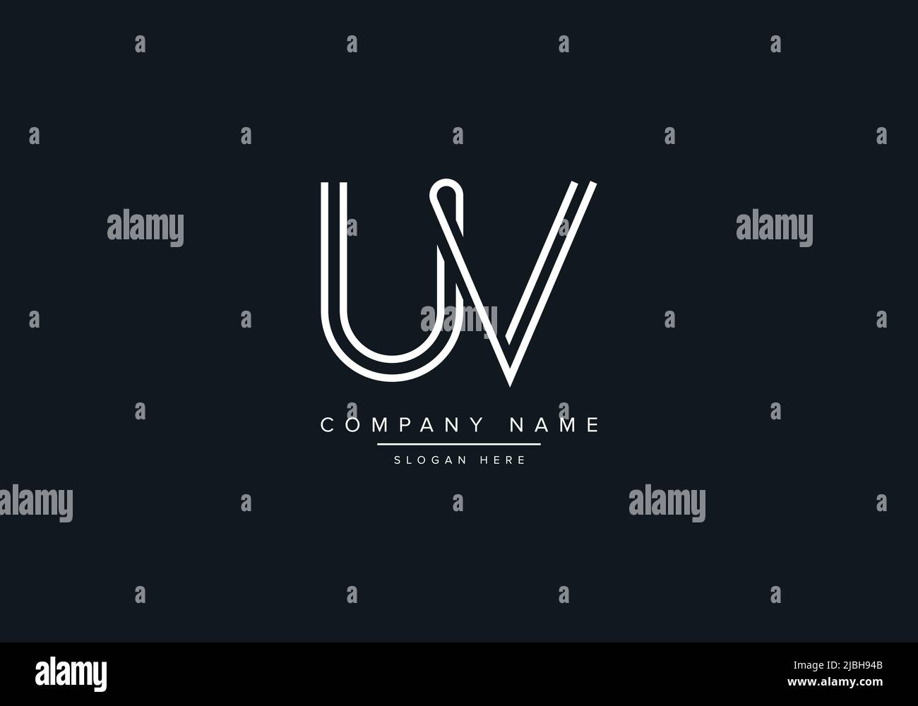 UV abstract letters logo monogram Stock Vector Image & Art - Alamy