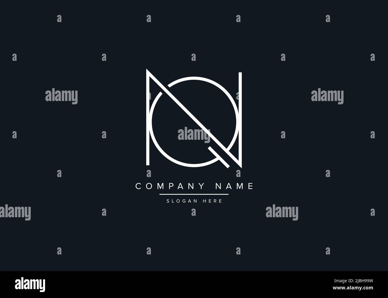 Qn emblem Stock Vector Images - Alamy