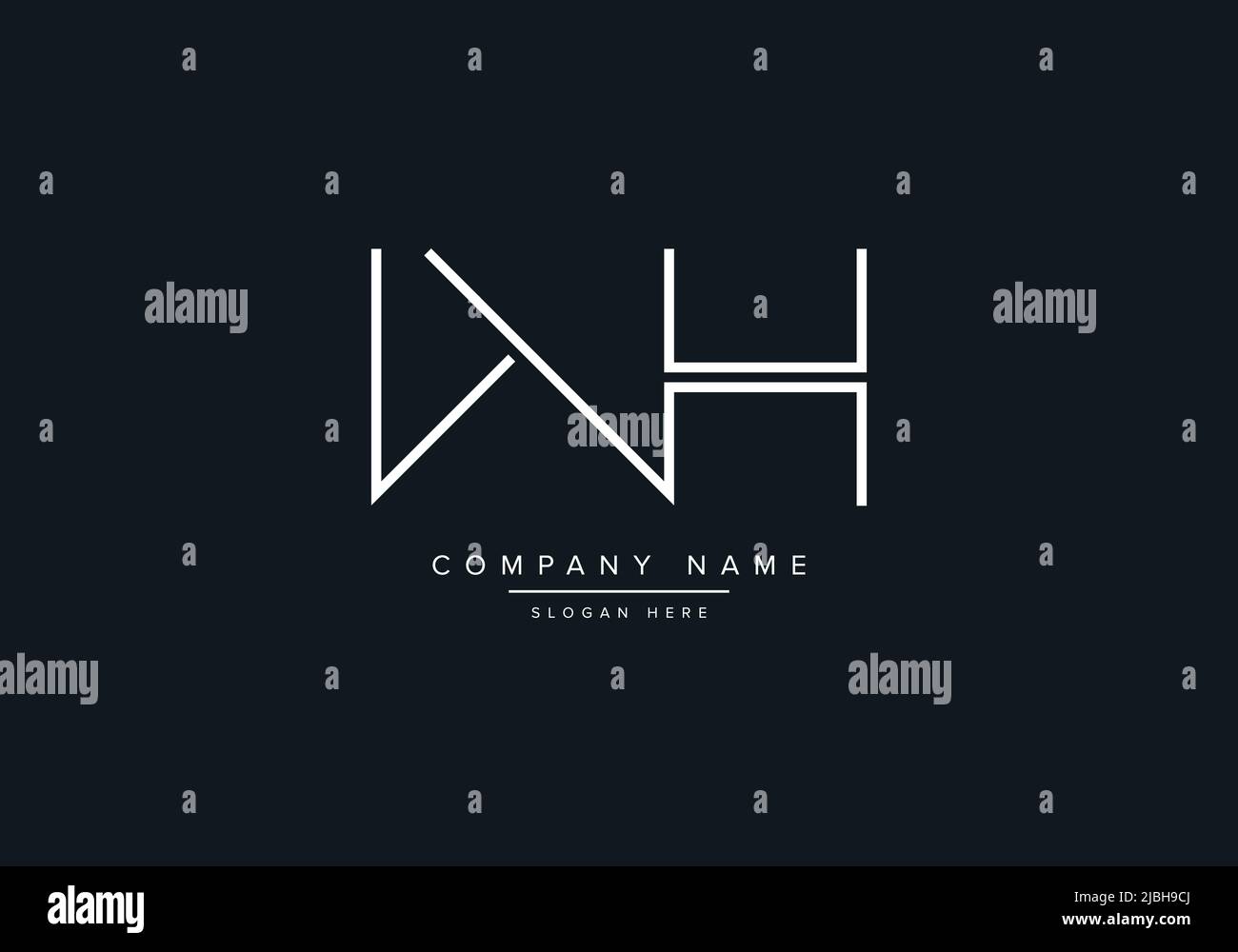 Wh logo Stock Vector Images - Alamy