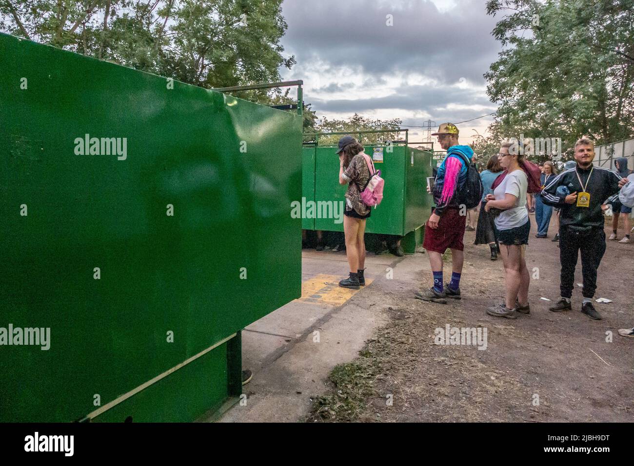 Glastonbury, June 26th 2019: Toilets at the Glastonbury Festival of ...