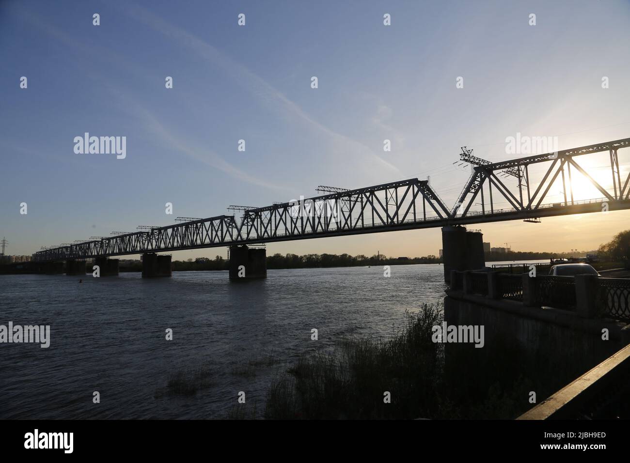 Trans siberian railway steel bridge hi-res stock photography and images ...