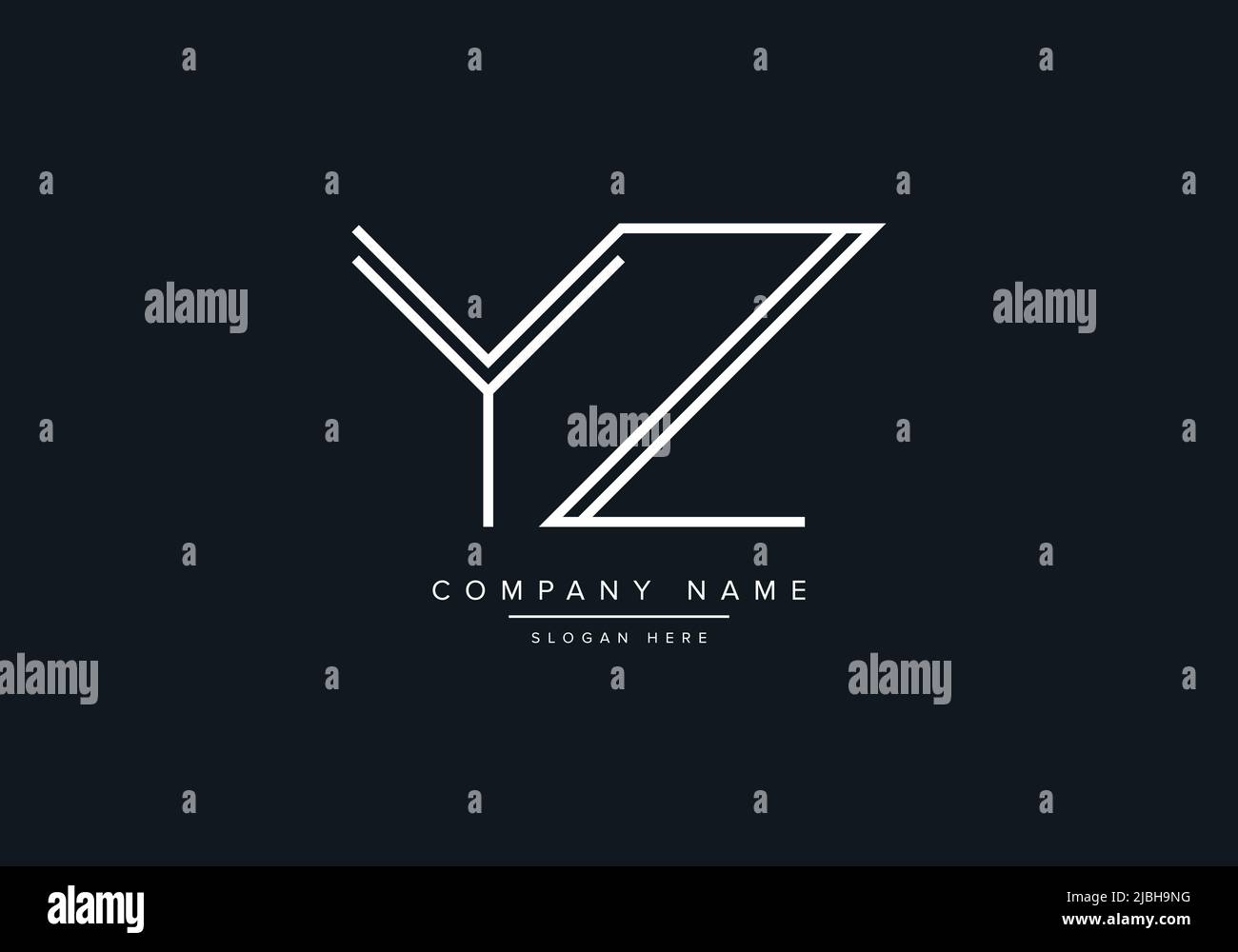 YZ abstract letters logo monogram Stock Vector Image & Art - Alamy