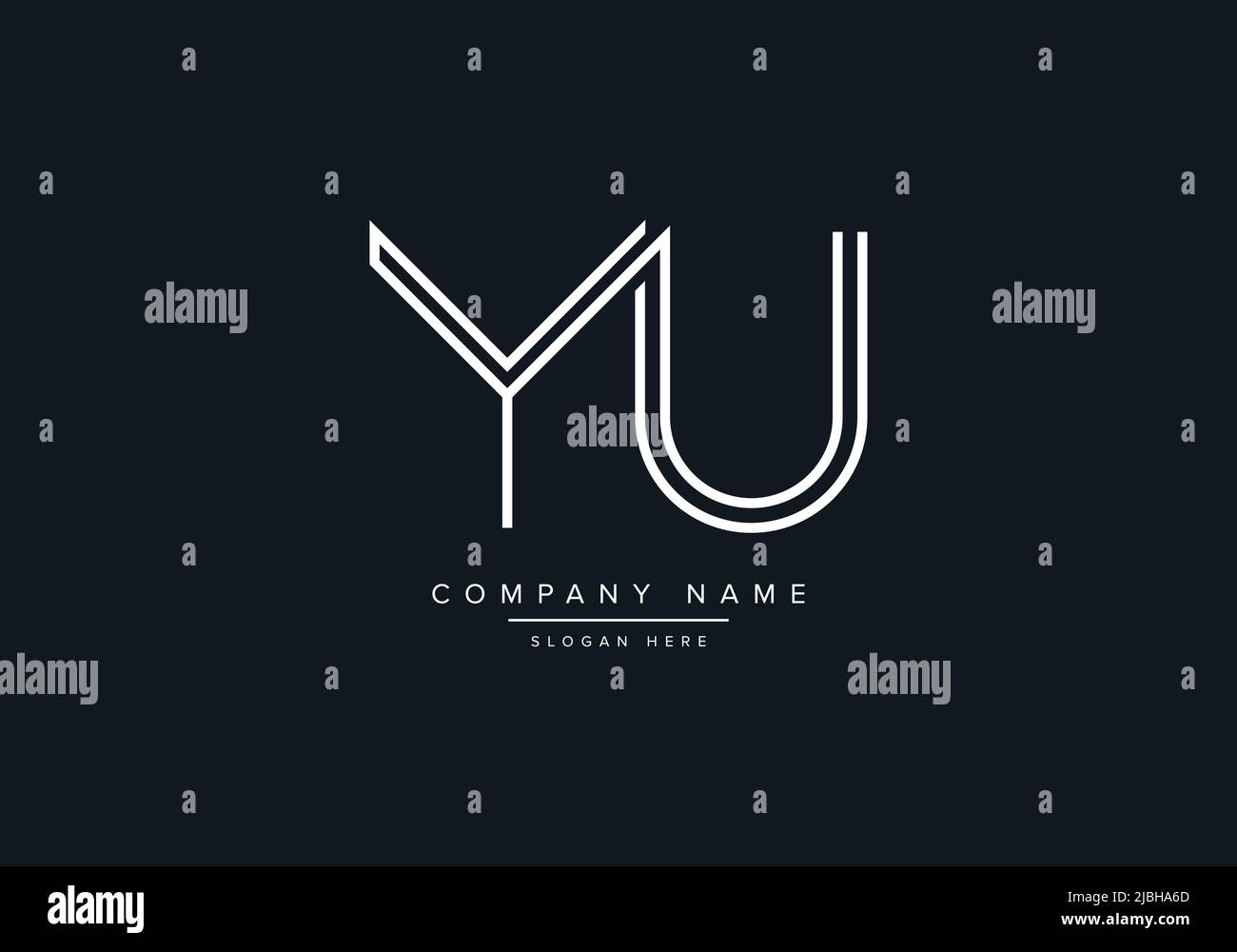 YU abstract letters logo monogram Stock Vector Image & Art - Alamy
