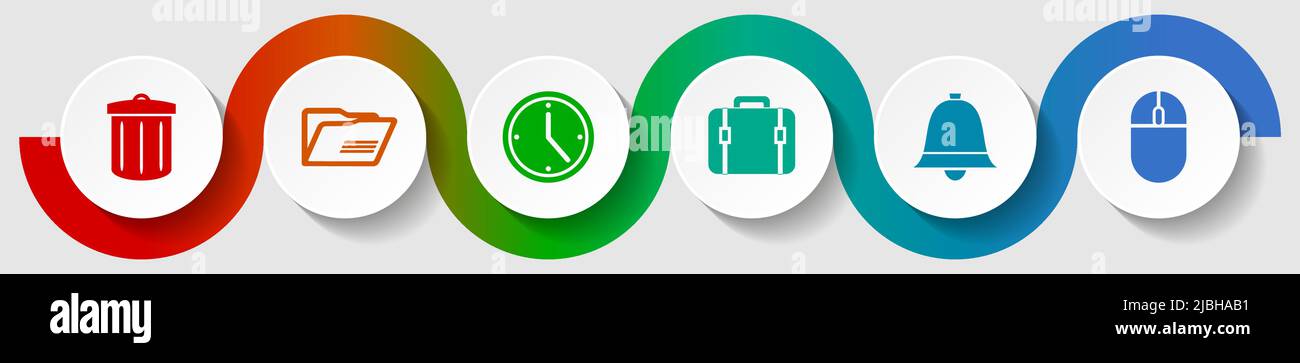 Web, internet and computer concept infographic vector template, flat ...