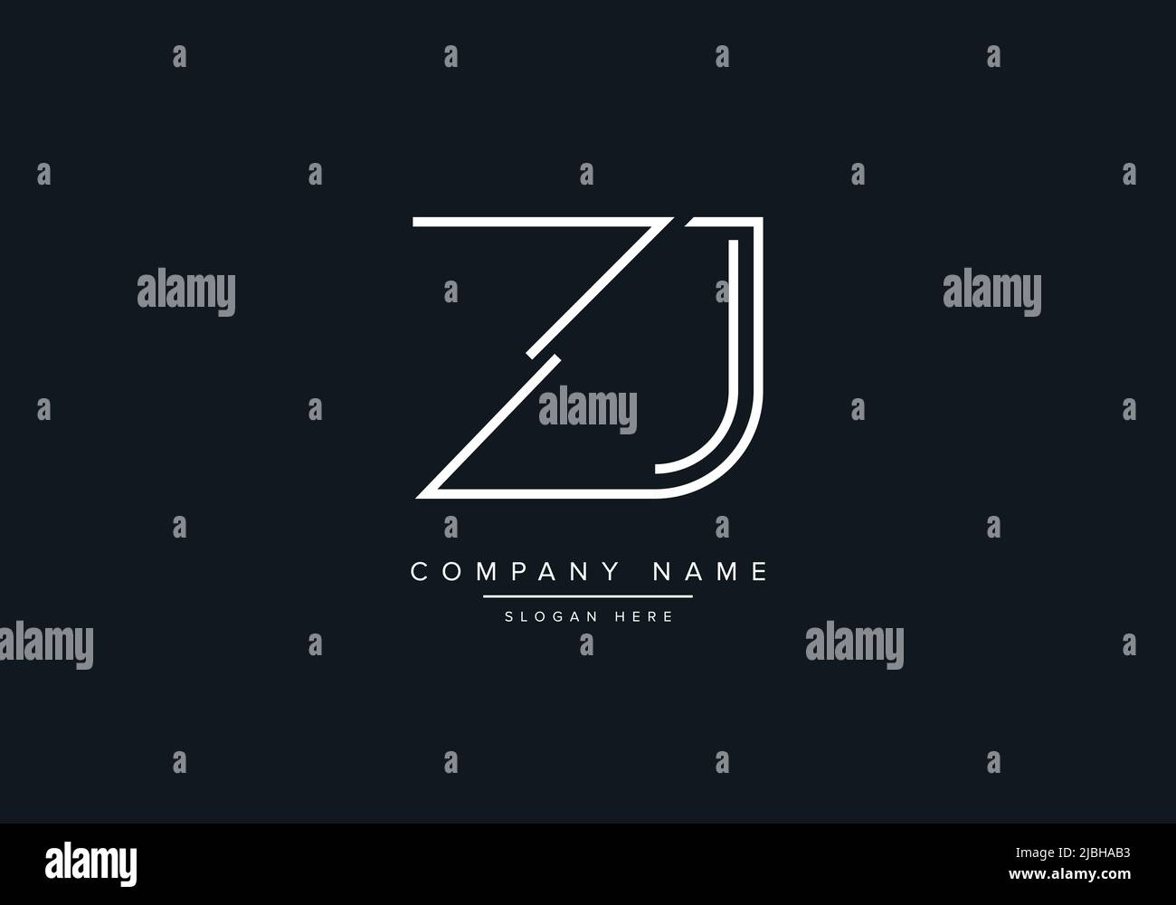 ZJ abstract letters logo monogram Stock Vector Image & Art - Alamy