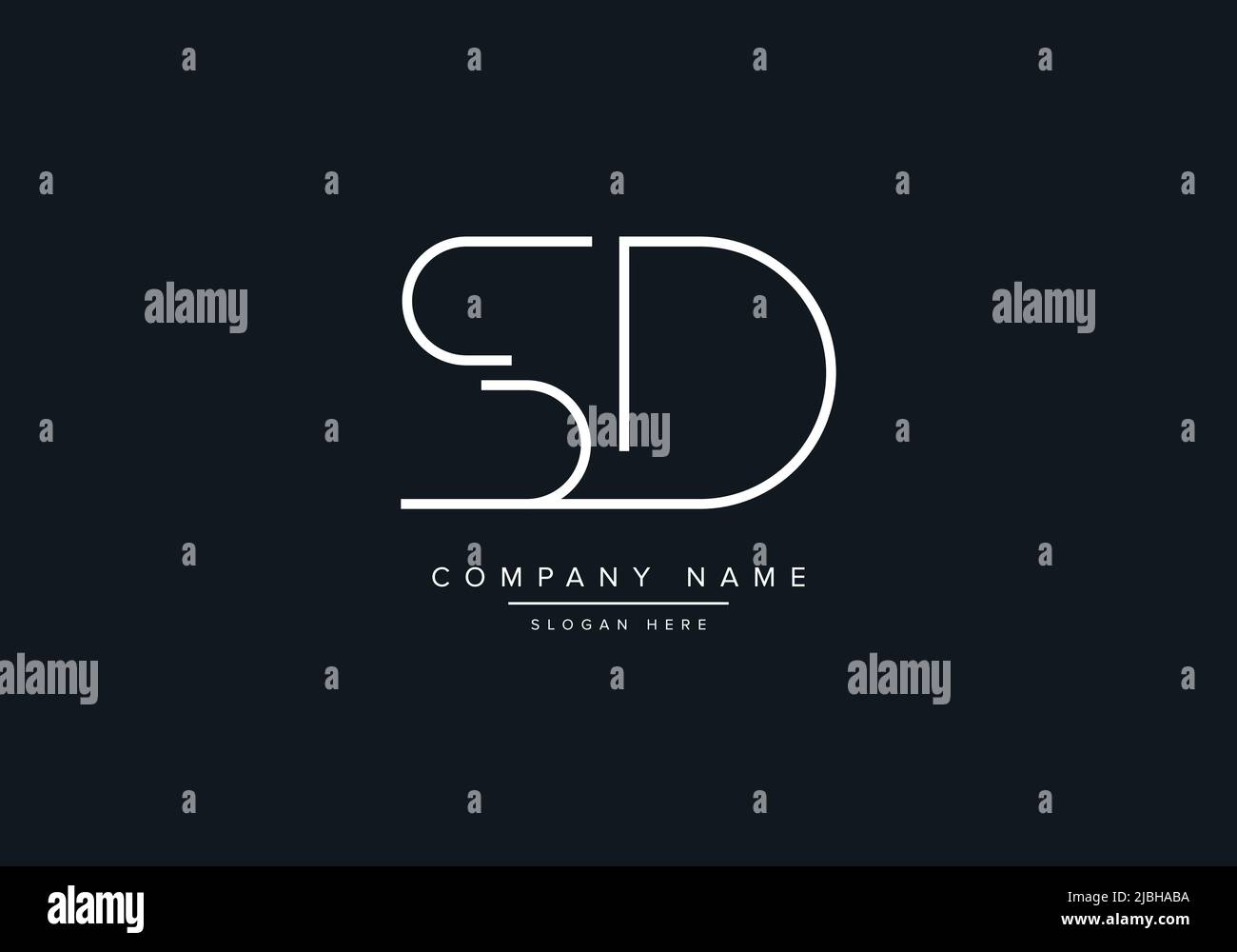 SD abstract letters logo monogram Stock Vector Image & Art - Alamy