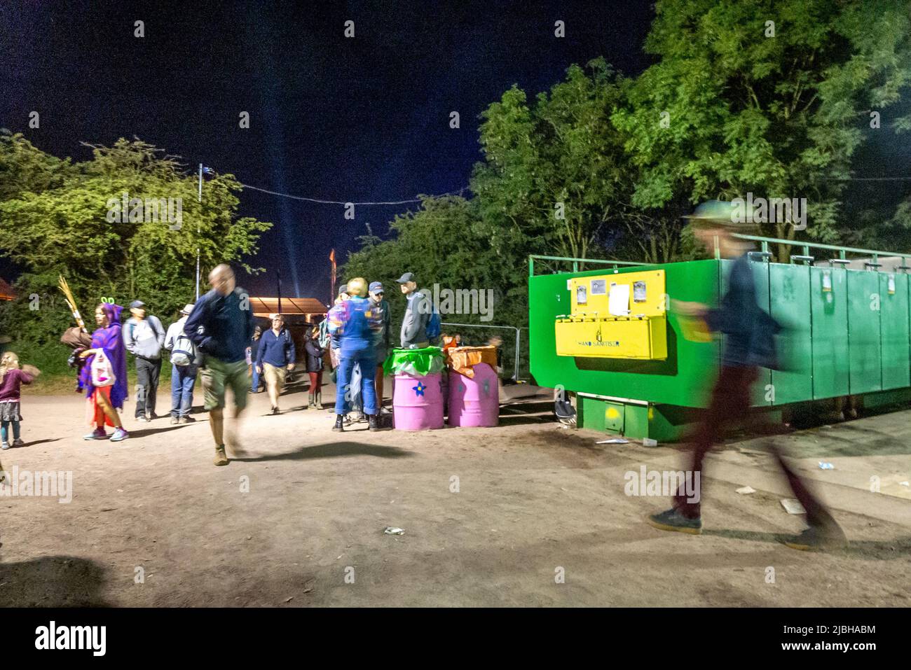 Glastonbury, June 26th 2019: Toilets at the Glastonbury Festival of ...