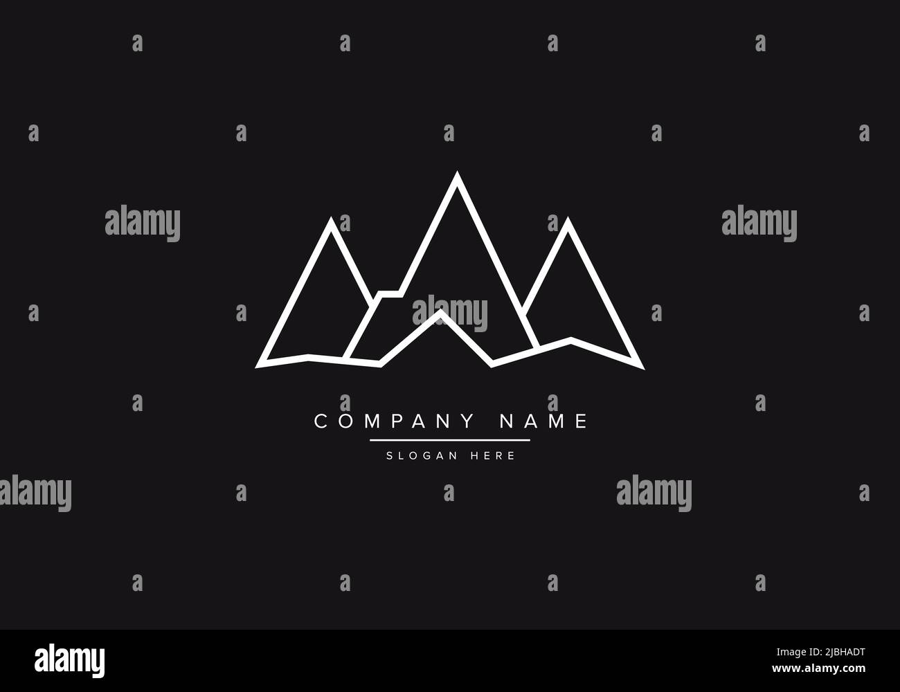 Modern mountain art abstract Black and White Stock Photos & Images - Alamy