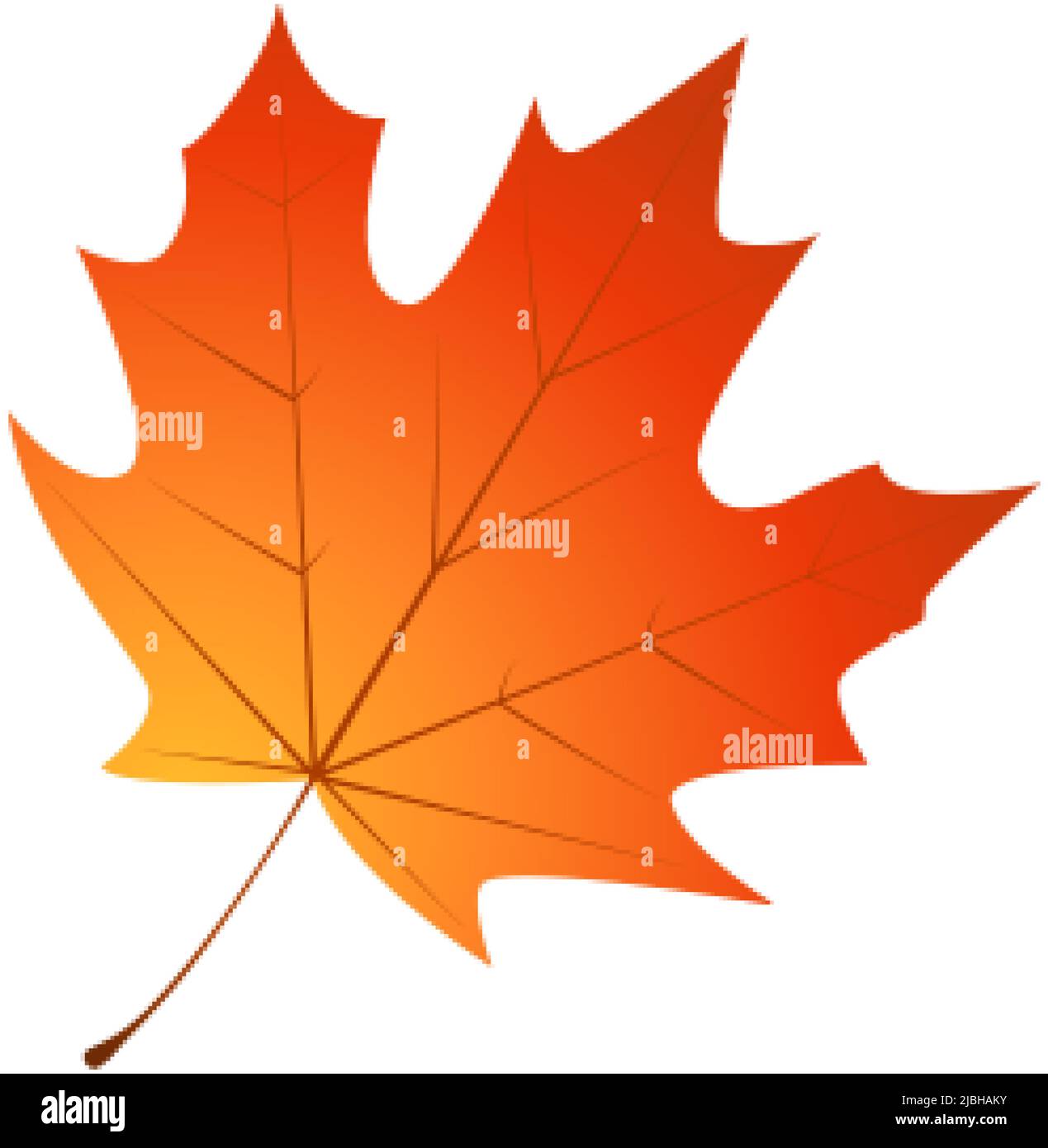 Orange Maple Leaf Clip Art
