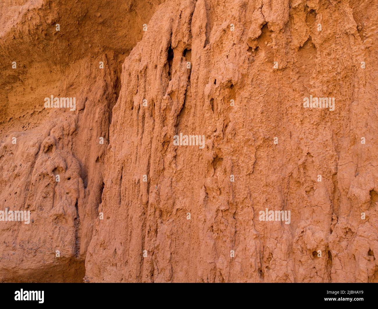 Texture of red clay. Natural natural patterns. Dry red background ...