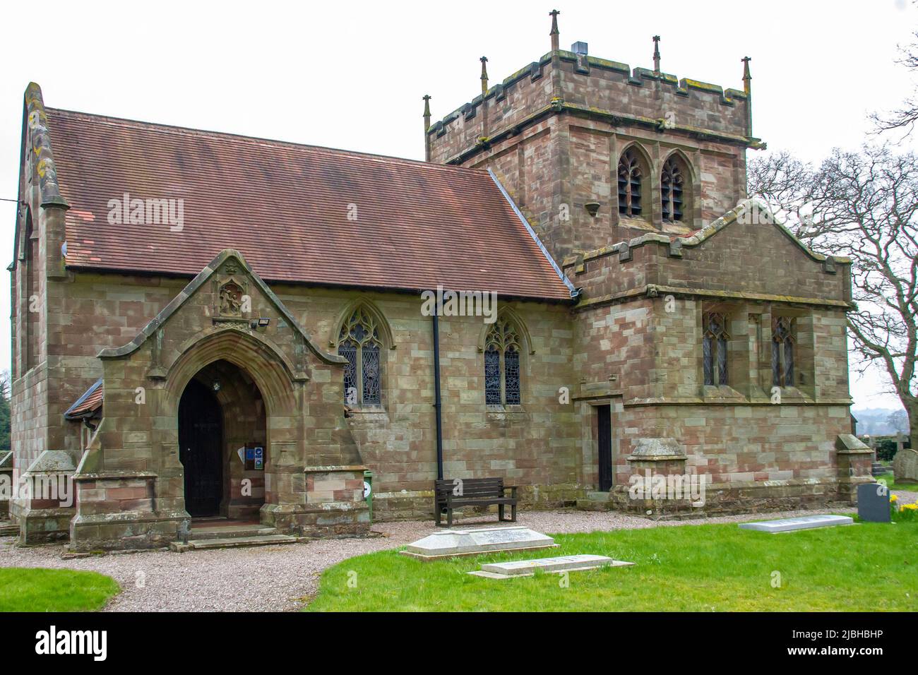 St Chad church Slindon Staffordshire Stock Photo - Alamy
