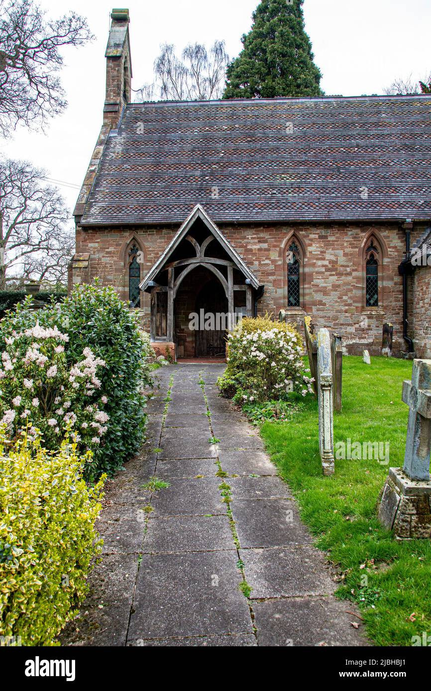 St John church Stretton Staffordshire Stock Photo - Alamy