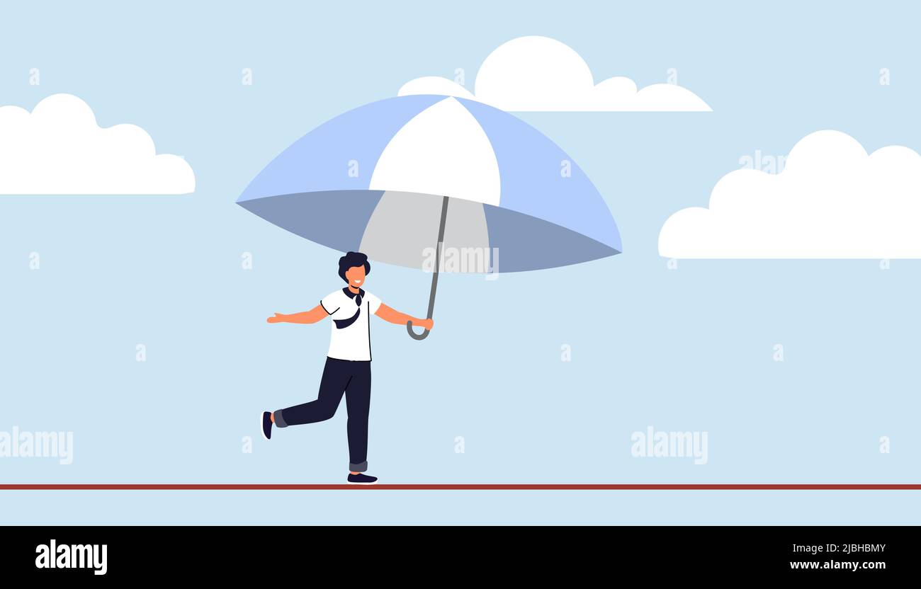 Business or investment risk protection, challenge, danger and ...