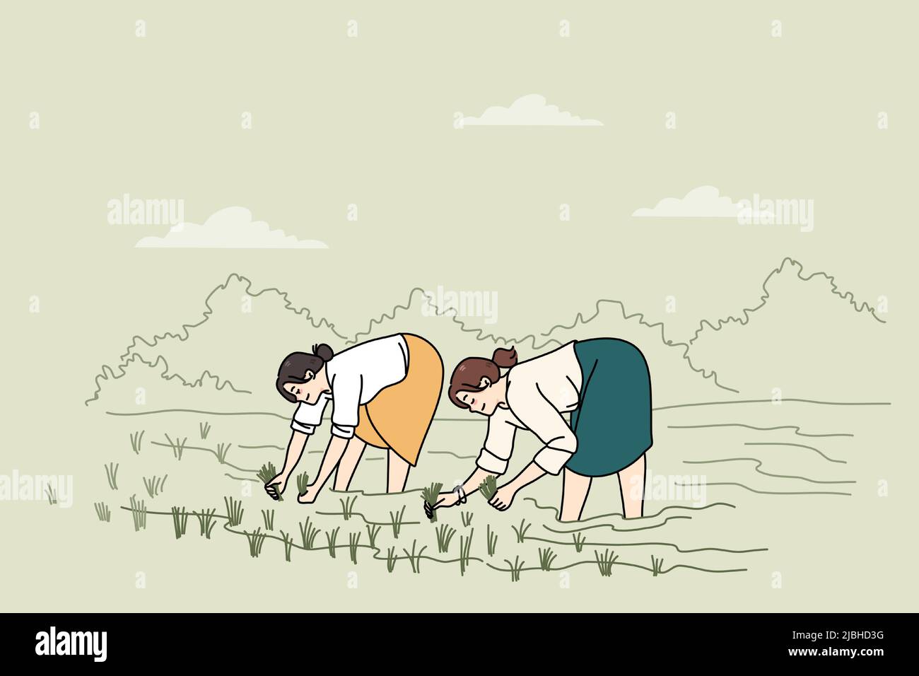 Manual farming Stock Vector Images - Alamy