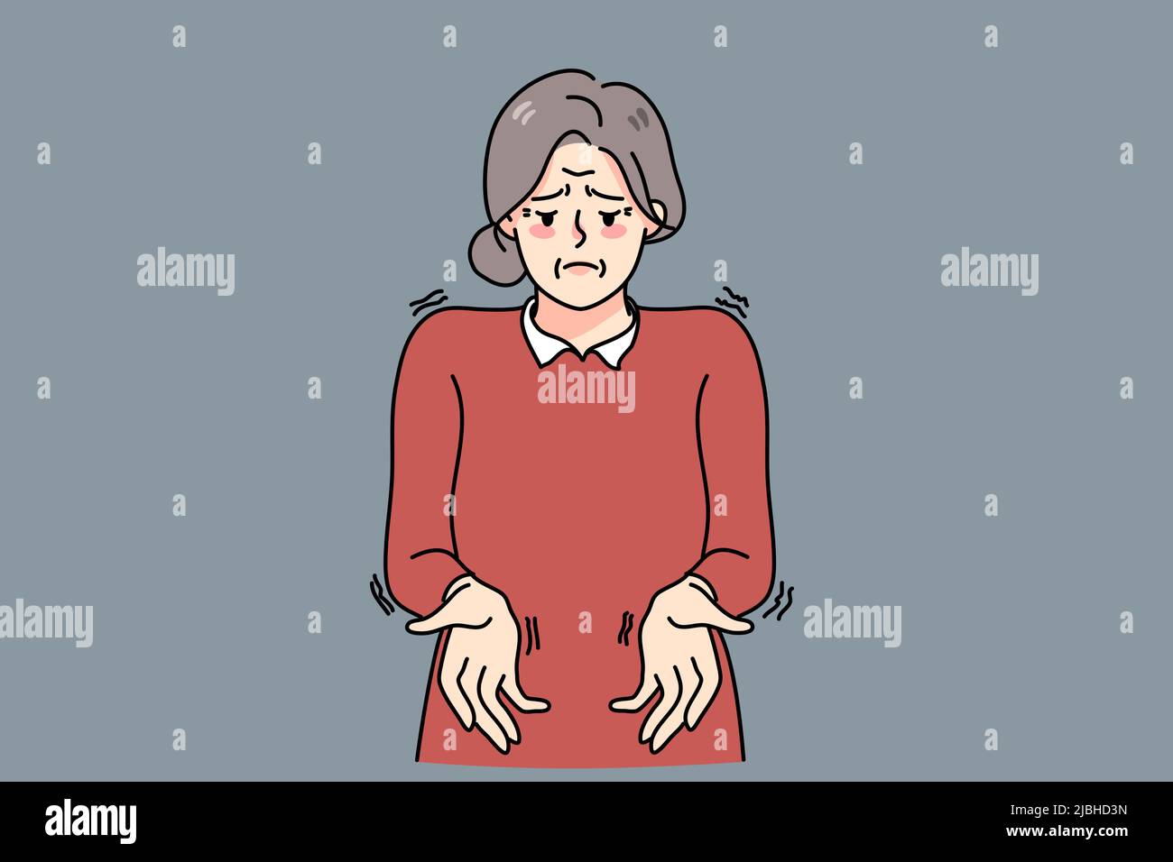 Sick mature woman medicine Stock Vector Images - Alamy