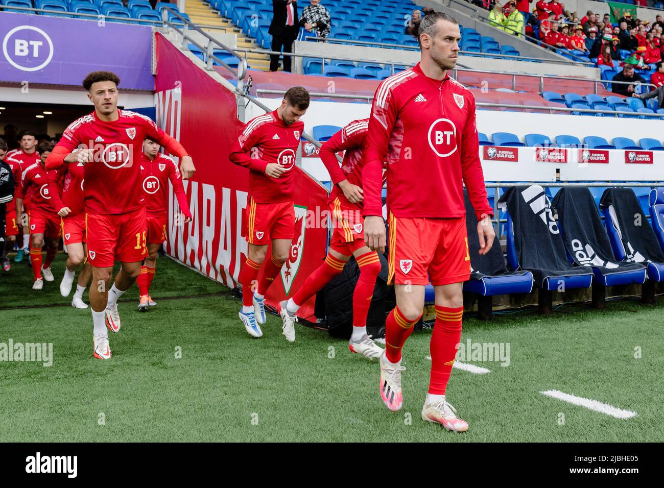 CARDIFF, WALES - 05 JUNE 2022: Wales' Gareth Bale prior to the 2022 ...