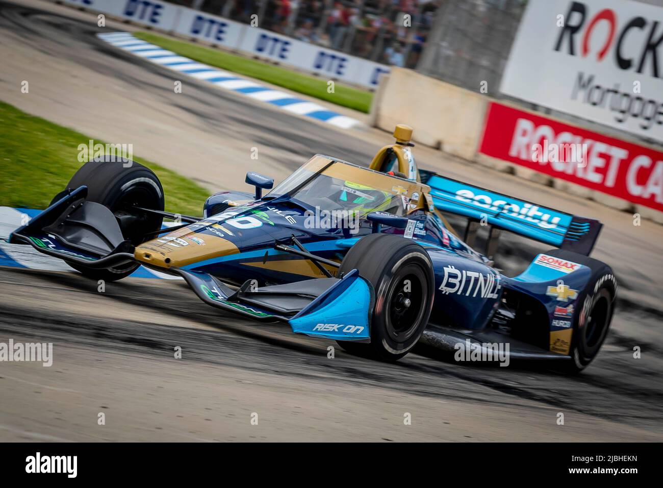 Detroit, MI, USA. 5th June, 2022. CONOR DALY (20) of Noblesville ...