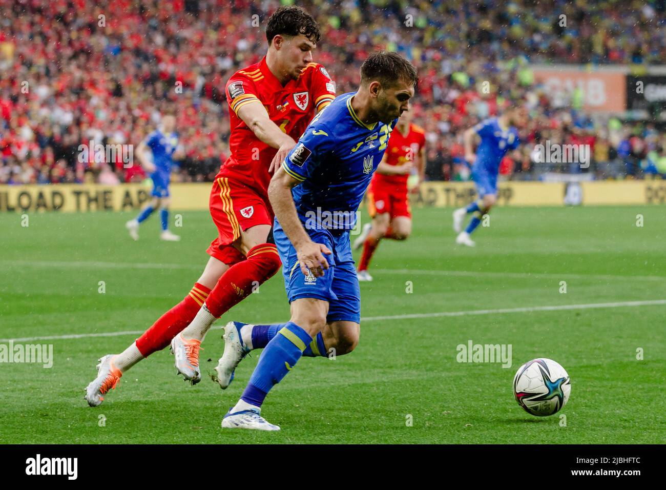 CARDIFF, WALES - 05 JUNE 2022: during the 2022 FIFA World Cup play-off ...