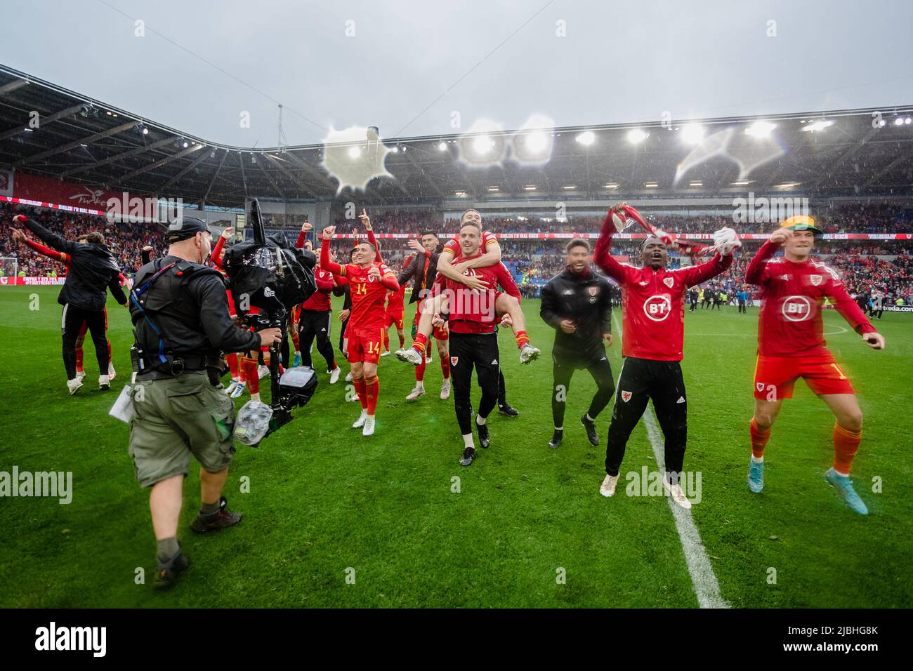 CARDIFF, WALES - 05 JUNE 2022: Wales' Rabbi Matondo, Wales' goalkeeper ...