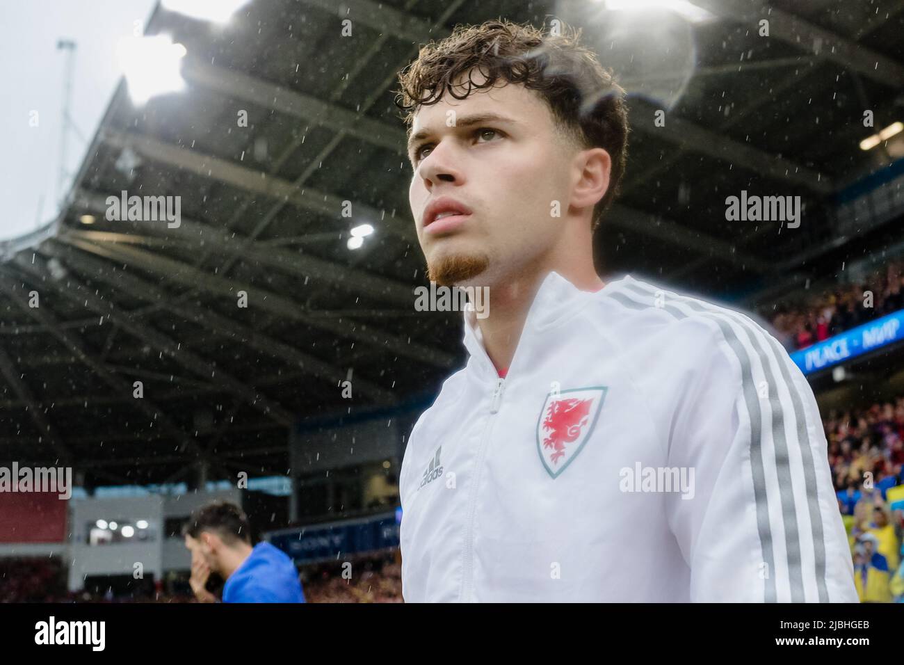 CARDIFF, WALES - 05 JUNE 2022: Wales' Neco Williams during he 2022 FIFA ...