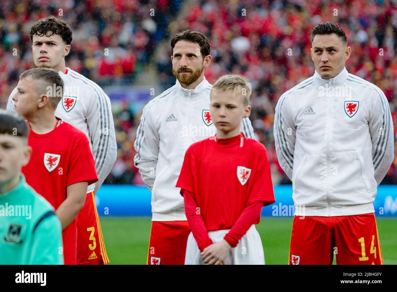 CARDIFF, WALES - 05 JUNE 2022: Wales' Joe Allen during he 2022 FIFA ...
